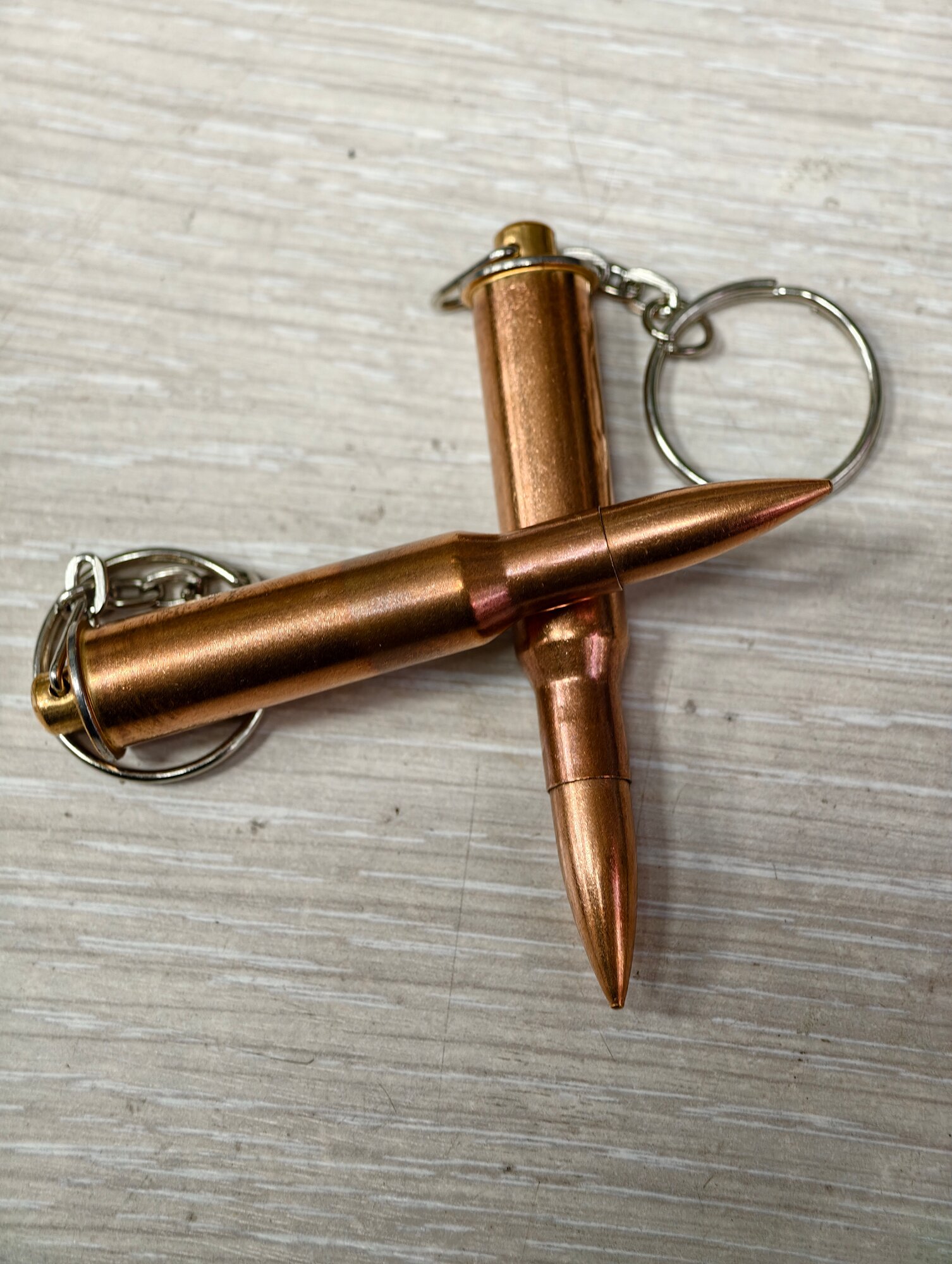 Патрон Брелок, бронза , медь для ключей , как навеска, кулон пуля 4шт.