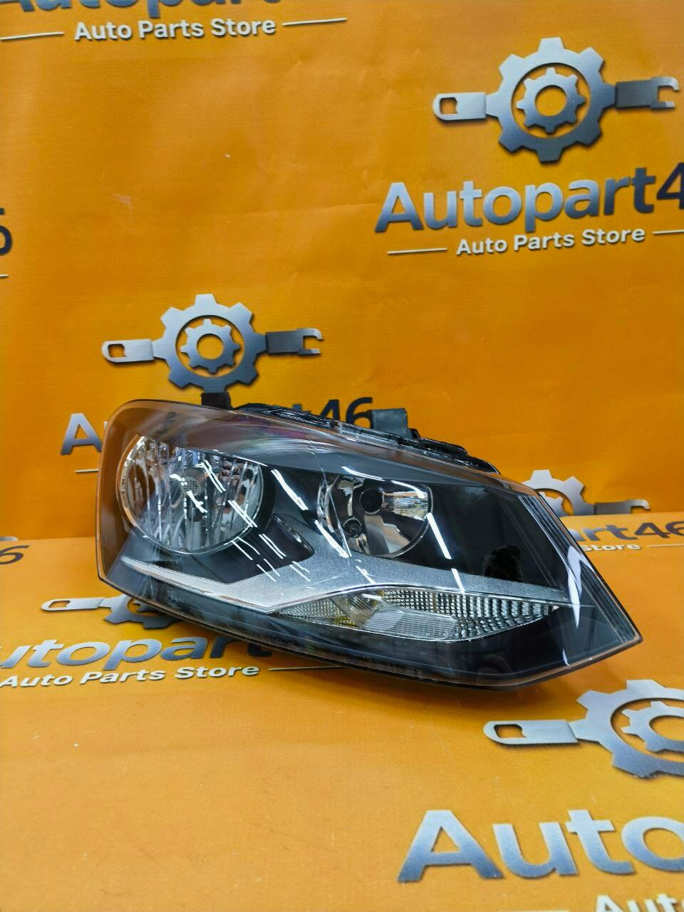 Фара передняя правая Фольксваген Поло Volkswagen Polo Sedan 2015 - 2020 Рестайлинг 2-е лампы