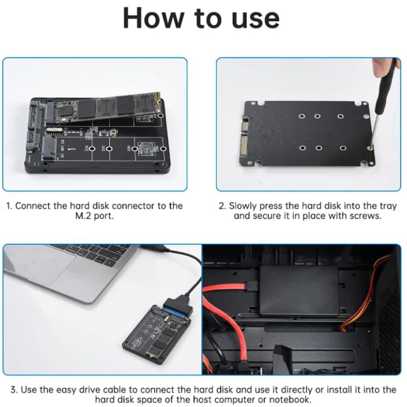 Адаптер M.2 SATA NGFF + USB 3.0 SATA Cable, Цвет: Adapter Cable — фото 1