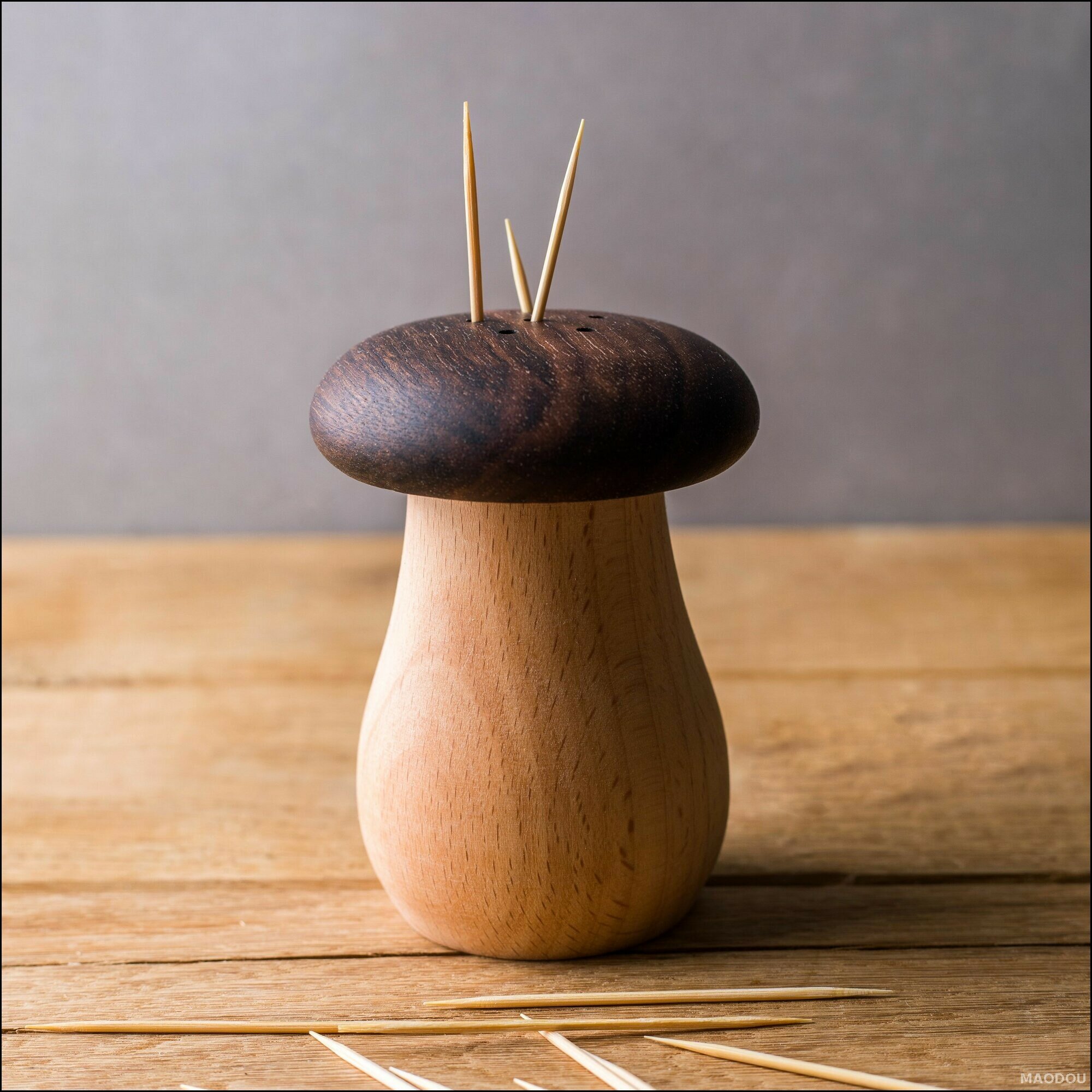 Зубочистки, бамбук, в деревянном органайзере, ручная работа, 150 шт