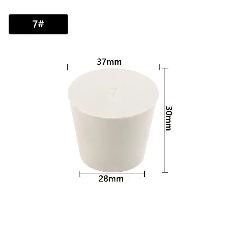 Лабораторная резиновая пробка коническая Type-7 x1pcs