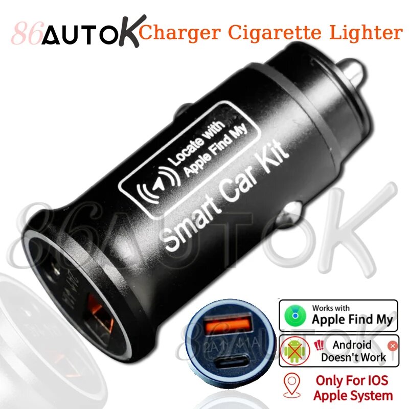 Универсальный GPS-трекер, автомобильное зарядное устройство OBD, прикуриватель USB Type-C для 1pc CL