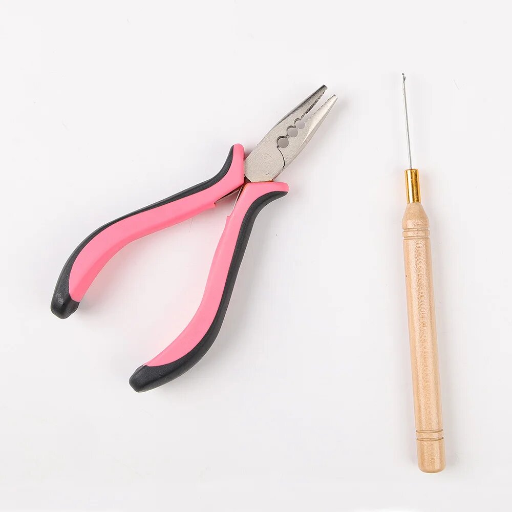 Щипцы для наращивания волос, щипцы, инструменты с 3 отверстиями, мини-щипцы для микро-нано-кольца/звенья, инструмент для наращивания волос с перьями, открывалка и инструмент для удаления
