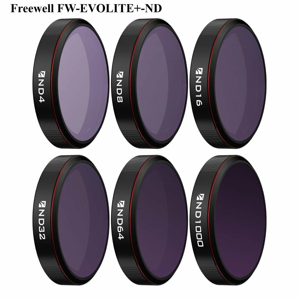 Freewell All Day - 4K Series - 6Pack ND Filters Compatible with Evo Lite+ Набор Затемняющих Зеркал Из 6 Частей