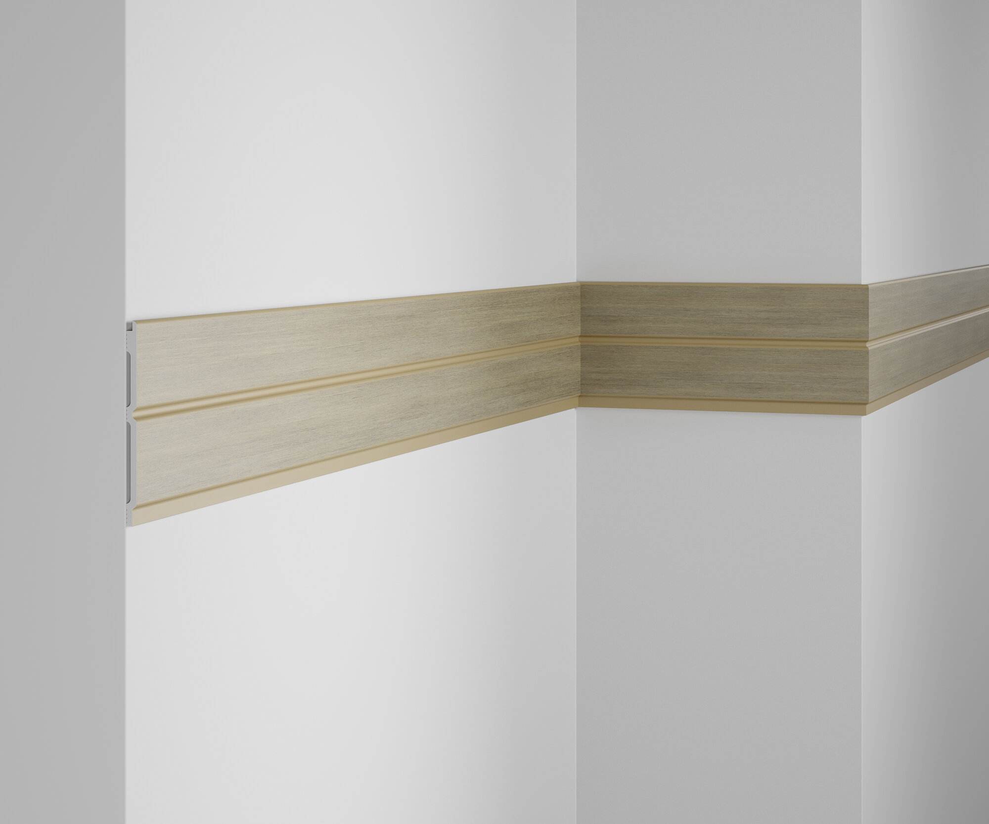 Панель стеновая, набор 4шт. 100х6х2800 мм графитовое дерево со вставками, экополимер RT024-07458 ARTIVA