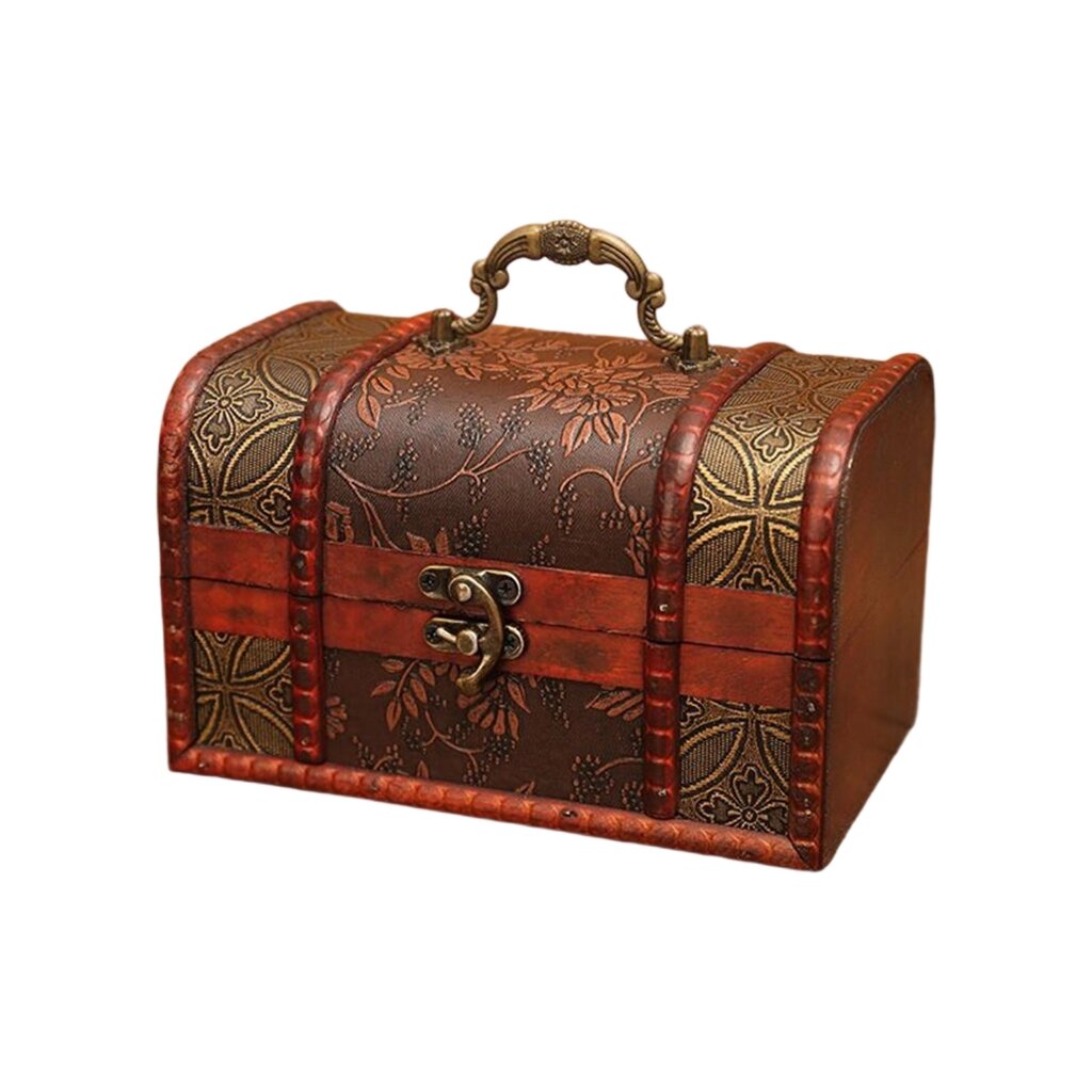 Детское сокровище коробка для хранения сундука с сокровищами с замком-паролем шкатулка для драгоценностей-Grape small