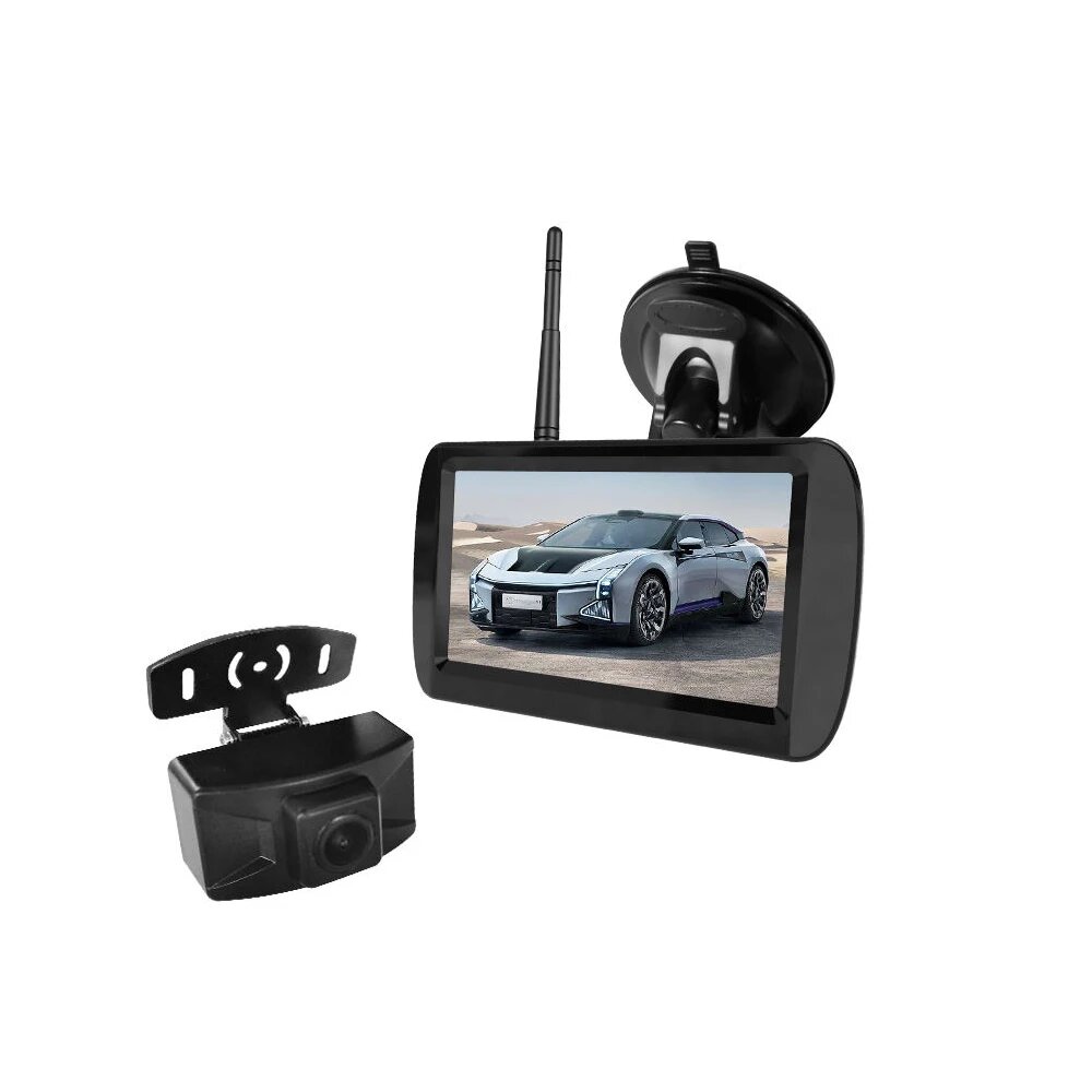 4,3-дюймовый ЖК-дисплей, система резервной камеры, беспроводной номерной знак, автомобильная black