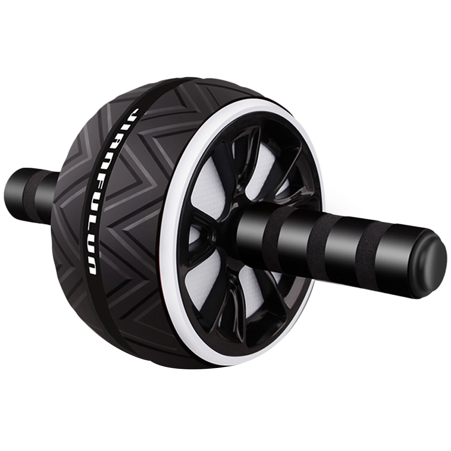 Абдоминальный ролик для упражнений Колесо для фитнеса Тренажер для рук, спины, пресса и корпуса Бесшумный ролик с наколенниками для мужчин и женщин
