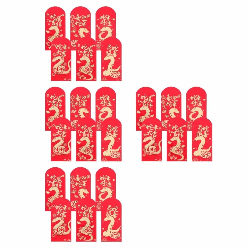 Традиционные красные конверты из бумаги для денег, 120 шт, для хранения и новогодних поздравлений