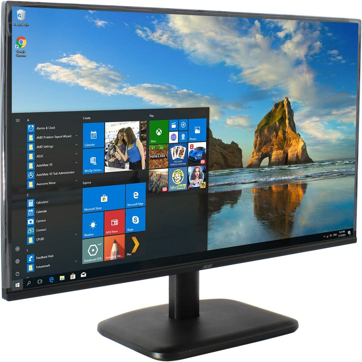 27" ЖК монитор Acer EK271P6bi (LCD, 1920x1080, D-Sub, HDMI)