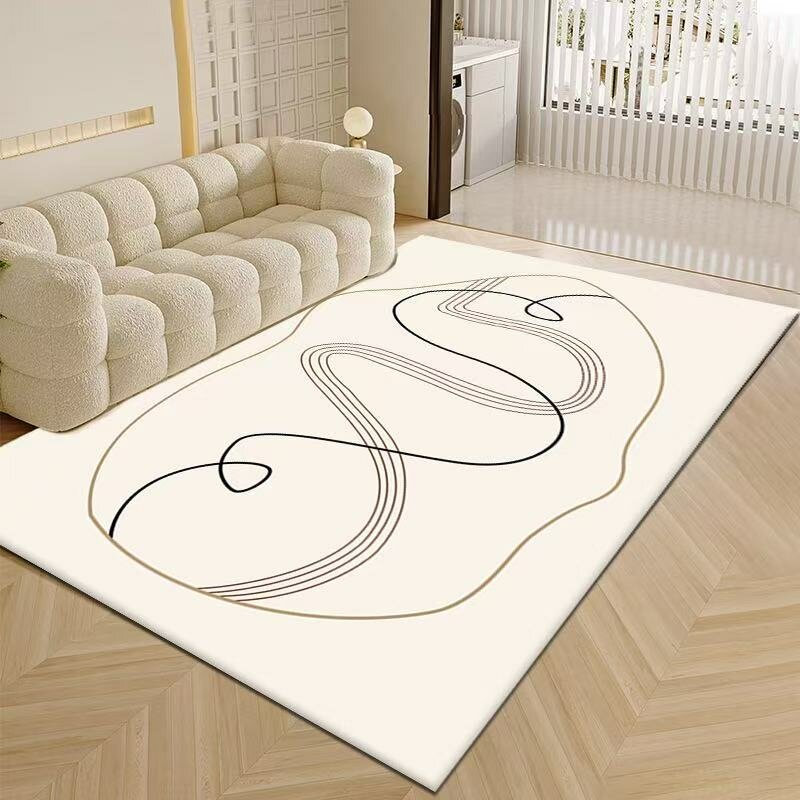 Ковер, мягкий, плюшевый, 100% полиэстер, 100х120 см, цвет черный