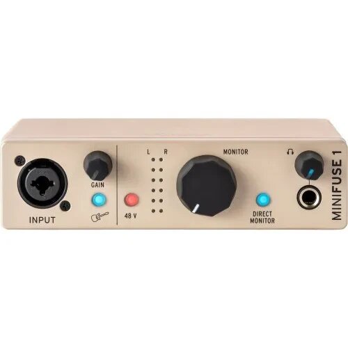 Внешняя звуковая карта Arturia MiniFuse 1 USB Audio Interface, Champagne