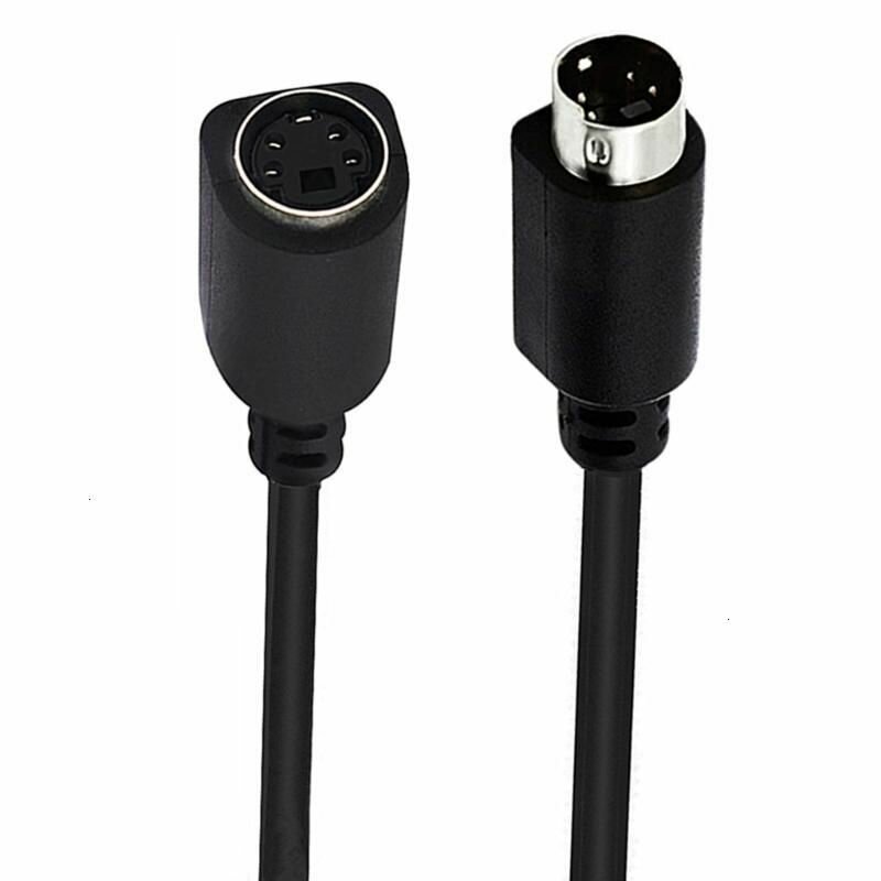 Мужской и женский видеокабель S Video 4-контактный-0,5 м-прямая головка