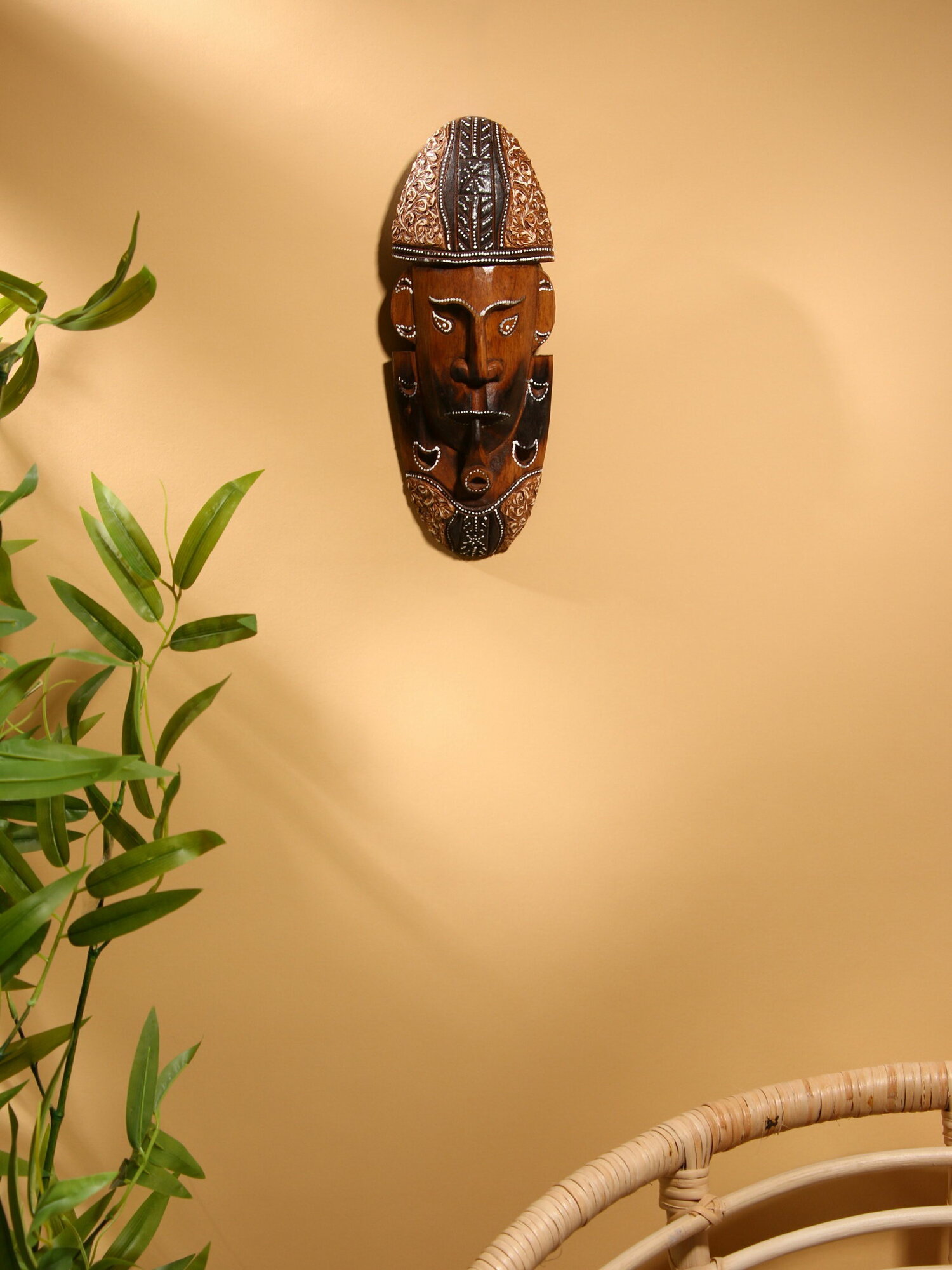 Маска "Абориген", 34x12x5.5 см, дерево, размер упаковки: 5.5 x 34 x 12 см.