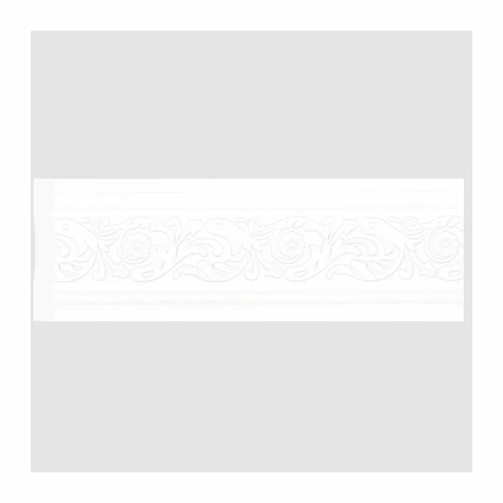 Молдинг Cosca "Эрмитаж", багет, полистирол, влагостойкий, белый, 10 см x 2.4 м