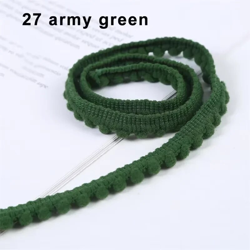 5/10 ярдов шерстяной шарик, кружевная бахрома, отделка, кружево 5 мм, помпоны, белая отделка, шаровая бахрома, лента, сделай сам, ткань для штор, швейные аксессуары