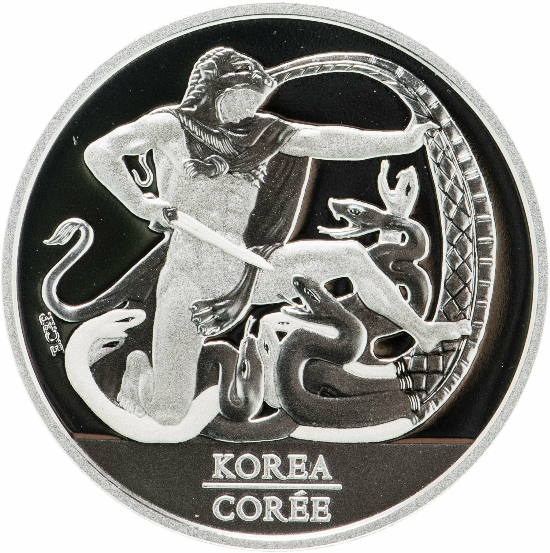 Канада 1 доллар 2013 "60 лет корейскому соглашению" в футляре, с сертификатом, Серебро 999, в сохранности Proof