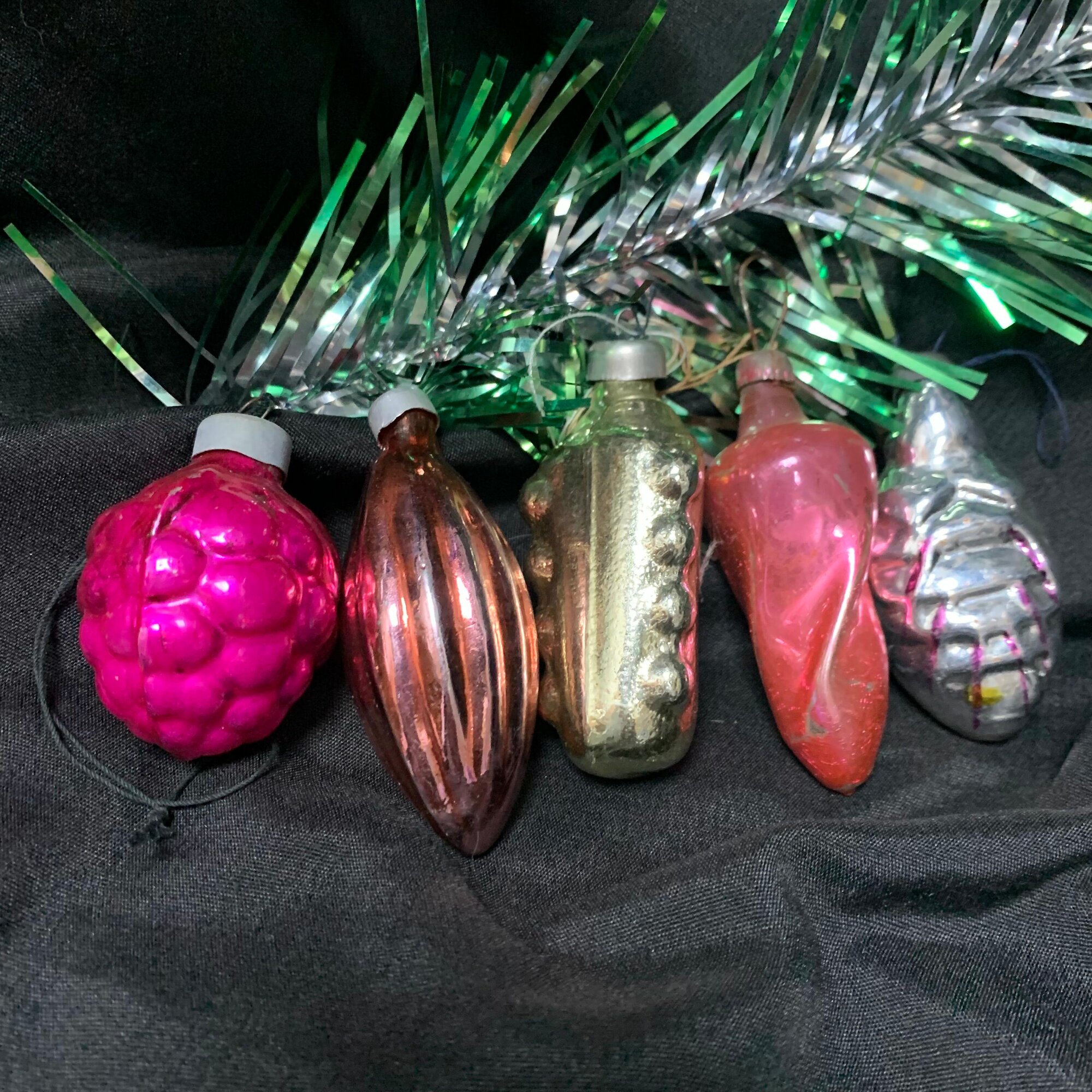 Набор елочных игрушек "Из 1960-х" (5 штук в наборе)