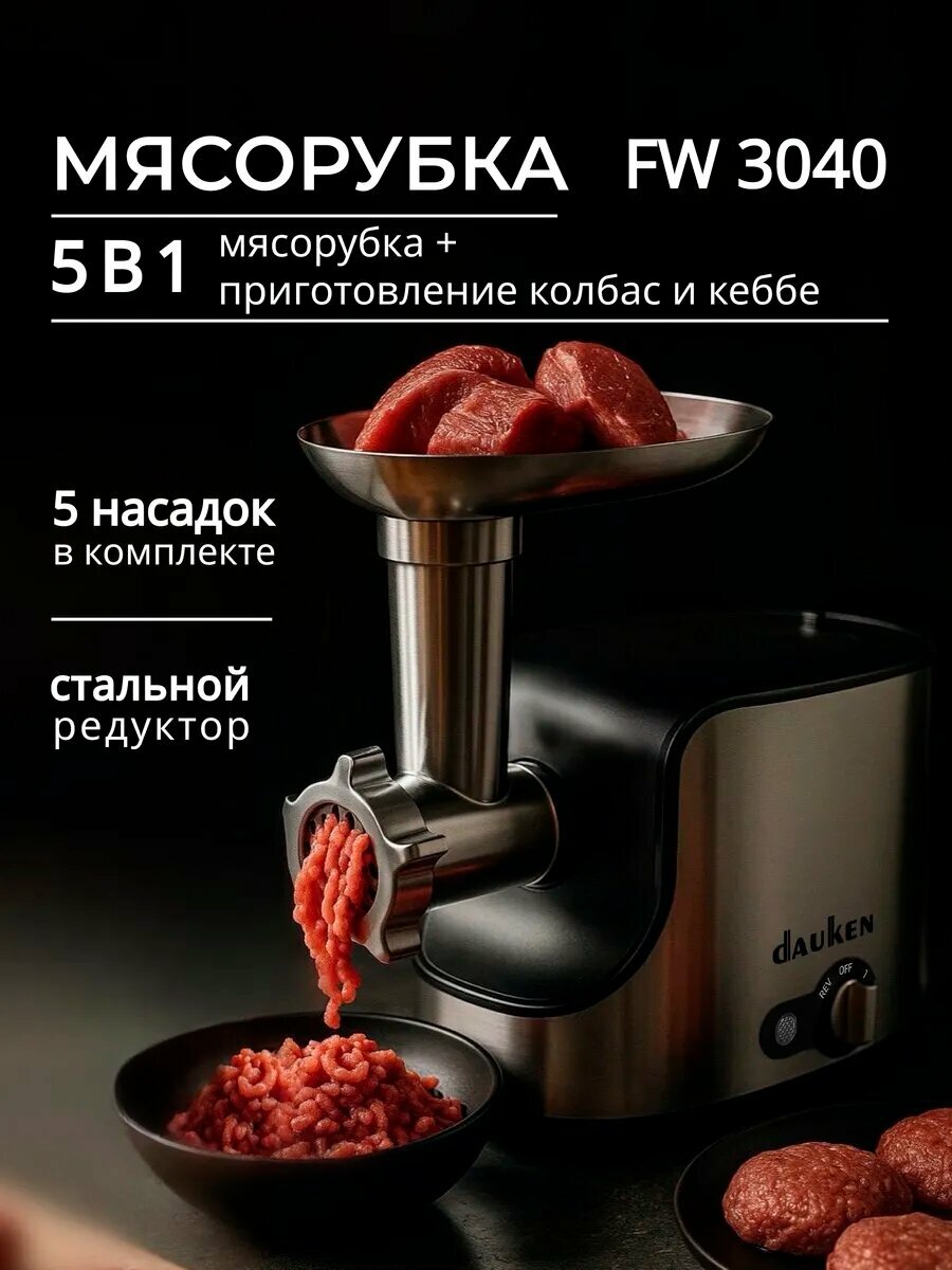 Мясорубка электрическая с насадками FW3040