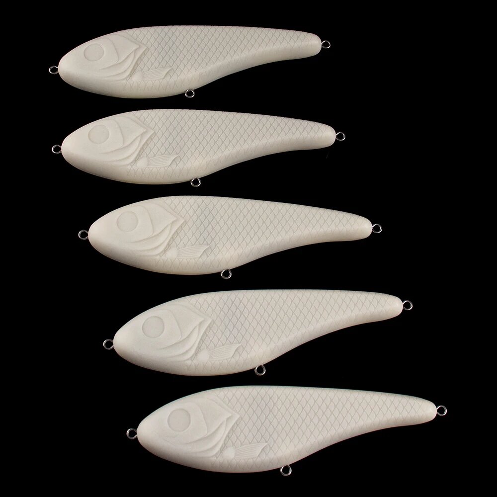 PyroCatus неокрашенные джеркбейт заготовки для рыбалки 5 шт.