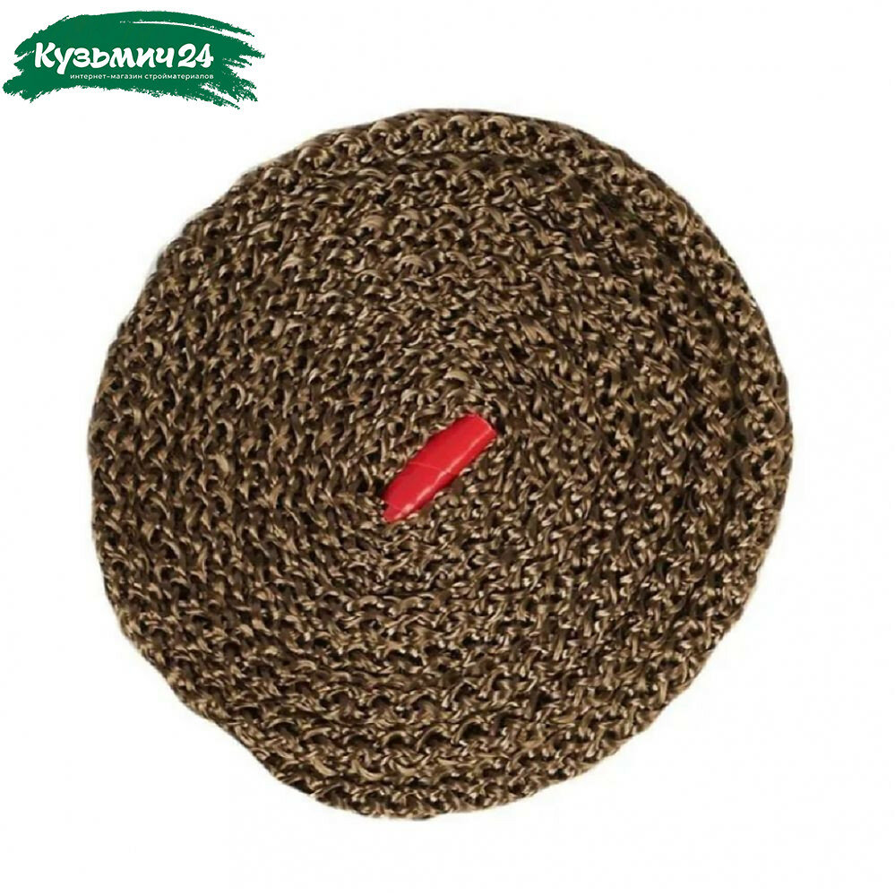 Шнур базальтовый, утеплительный, самоклеящийся, в упаковке, 10 мм, 2 м. п, 1 уп.