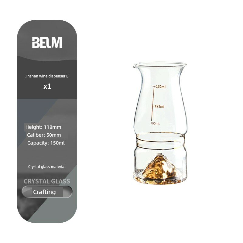 Диспенсер для ликера Jinshan со шкалой, домашний креативный графин для красного вина, ликер из хрустального стекла,