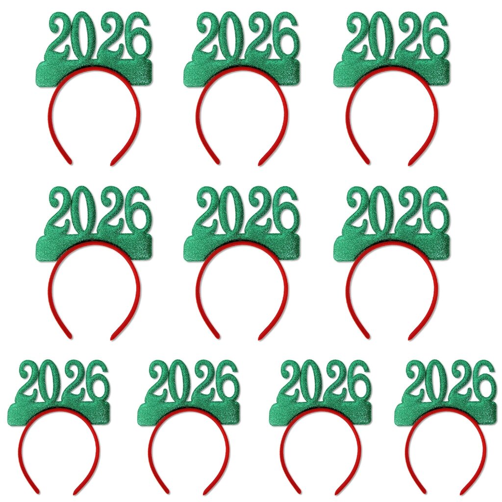 Новогодние Короны, Лента Для Волос, Блестящая Сцена 2026, Головные Уборы, Короны, Реквизит Для Рождественской Вечеринки, Короны, Подарочные Повязки