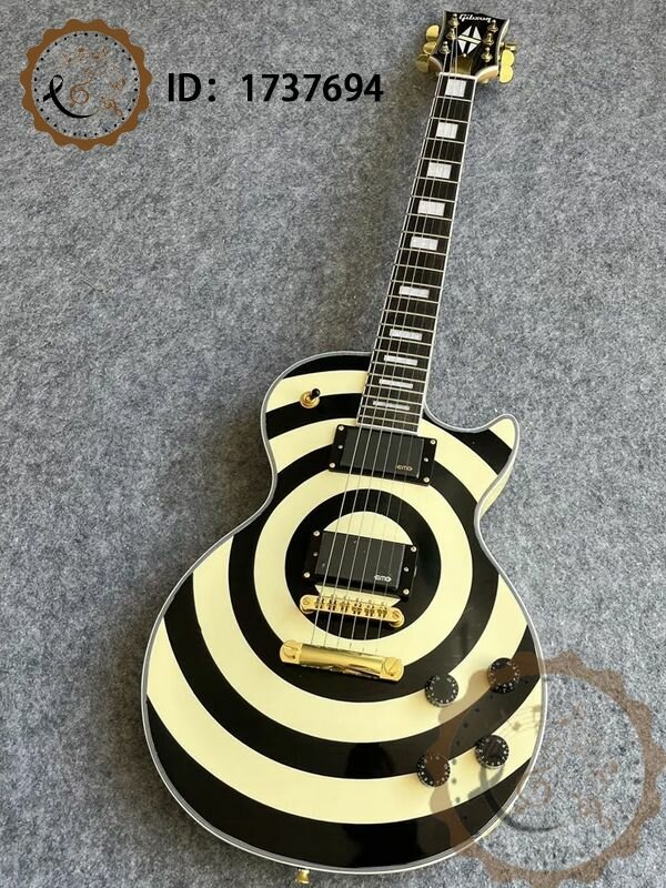 Электрогитара с 6 струнами с уникальной отделкой серии Gibson Zakk Wylde