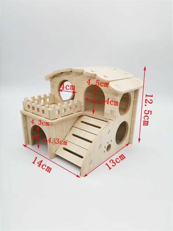 Домик деревянный , для мышей, крыс, хомяков, грызунов