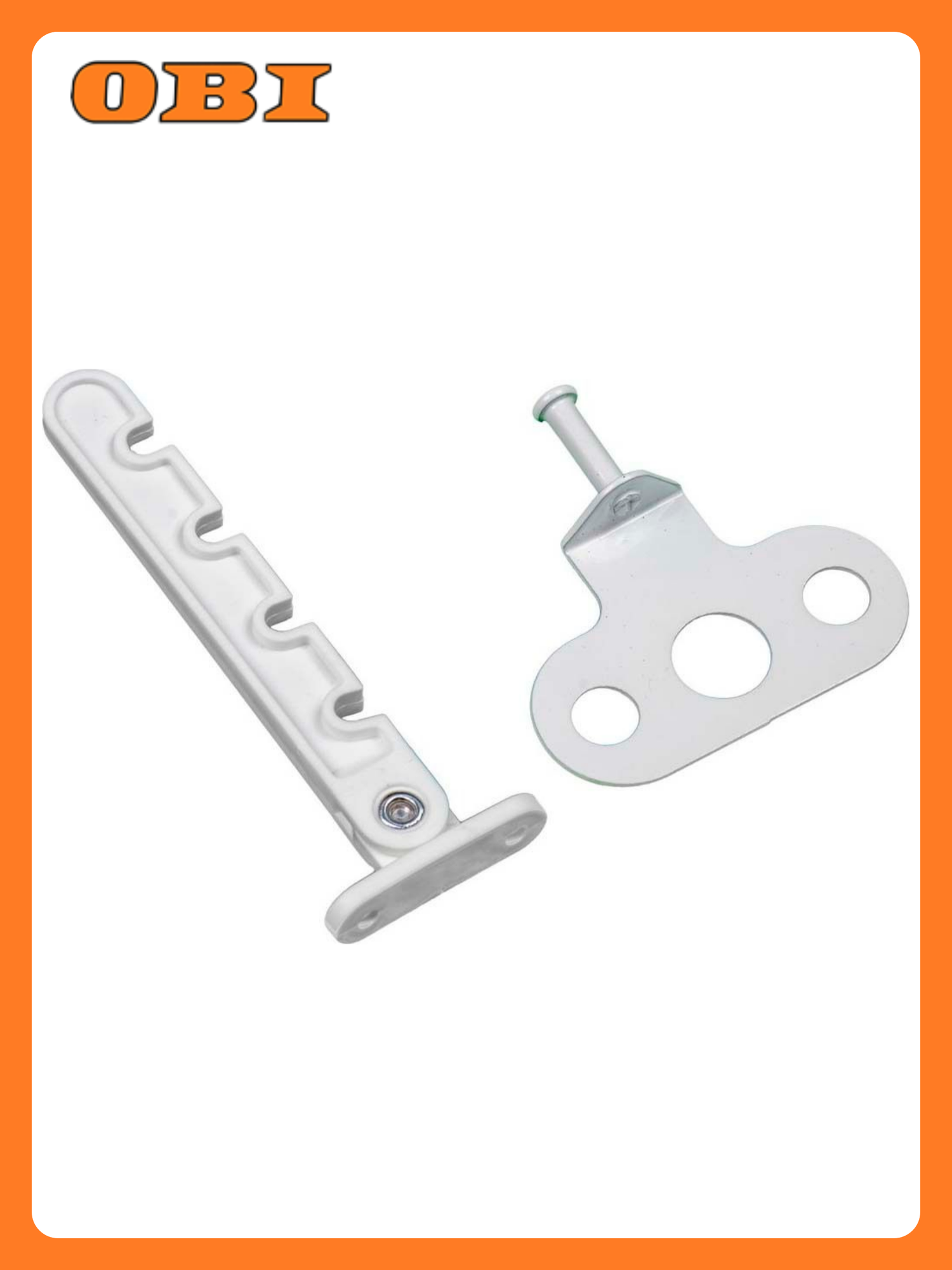 Оконный ограничитель Левша У1-5649. Б, белый, 4-позиционный, для ПВХ-окон