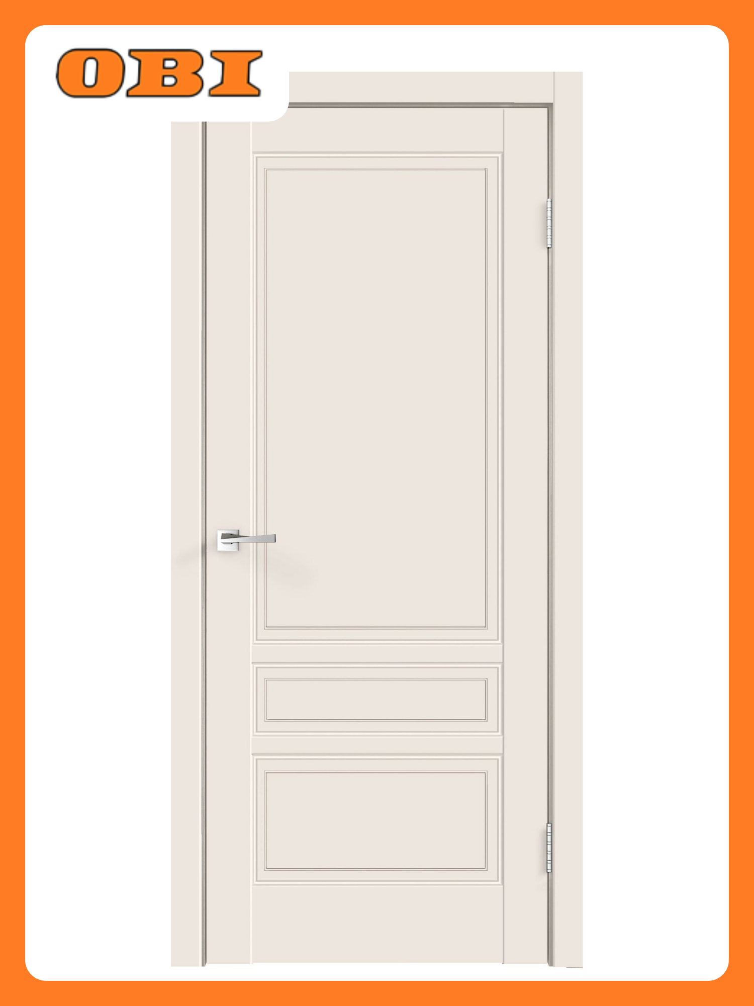 Межкомнатная дверь Аляска глухая Слоновая кость 70х200 cм