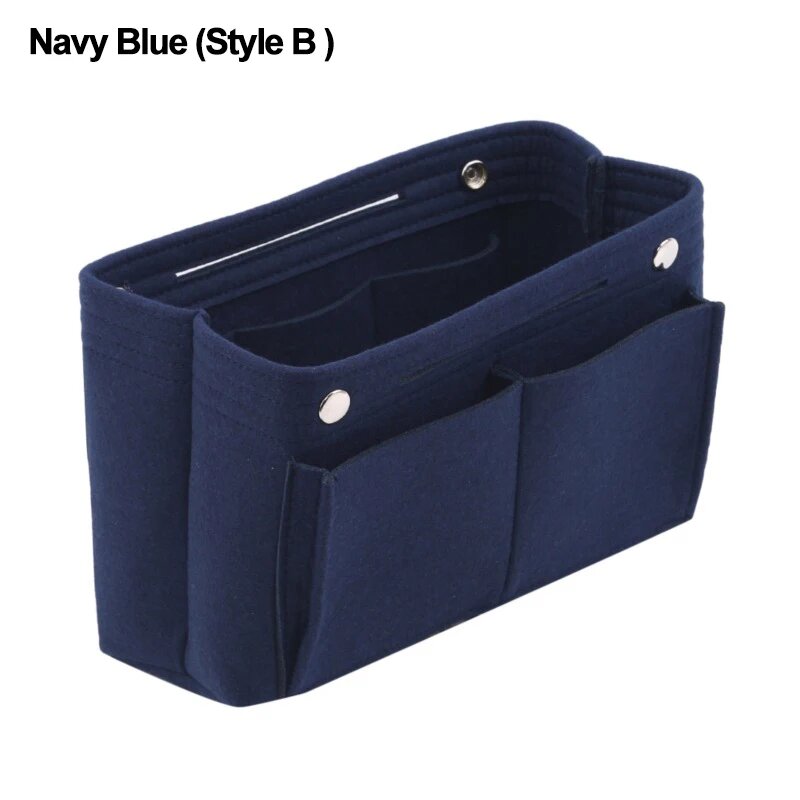 Фетровый органайзер для сумок Longchamp Темно-синий, Navy Blue Style B