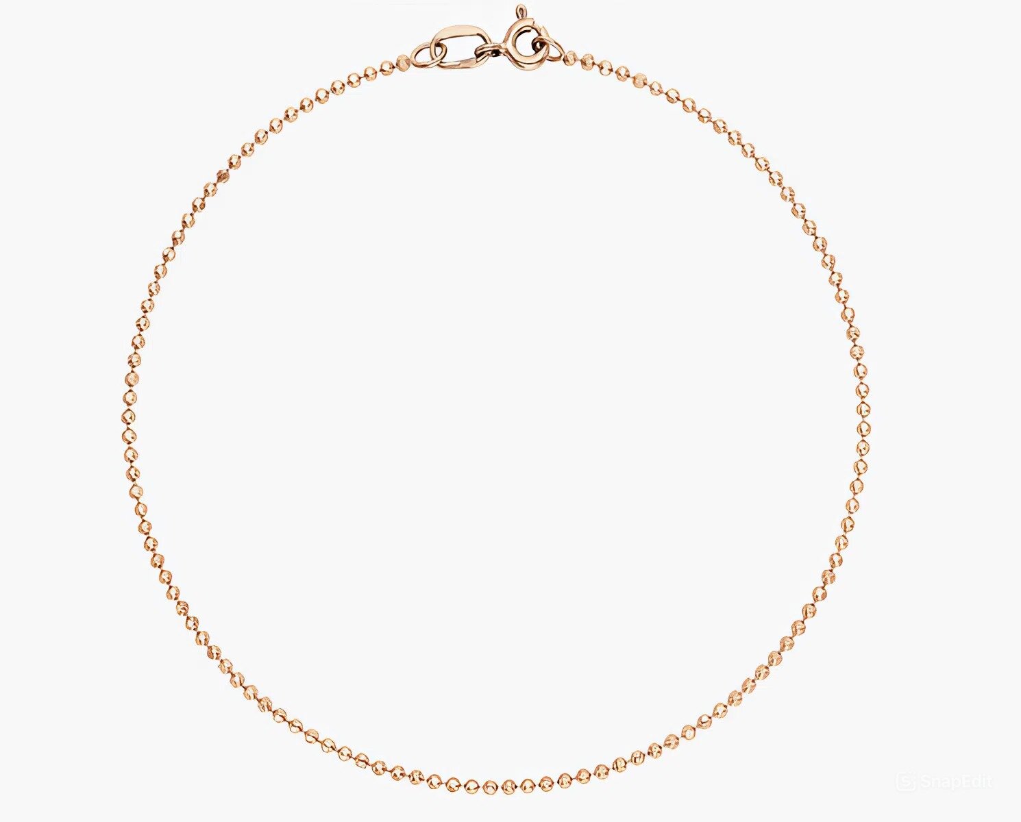 Браслет-нить, красное золото, 585 проба, гравировка