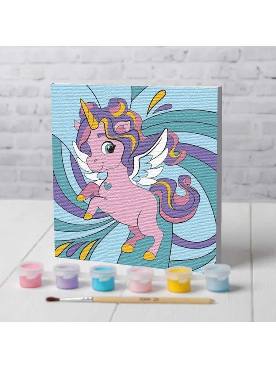Детская картина по номерам «Волшебный единорог»
