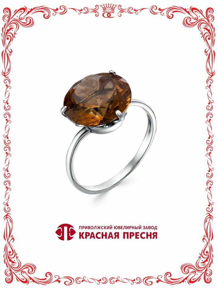 Кольцо, серебро, 925 проба, оксидирование