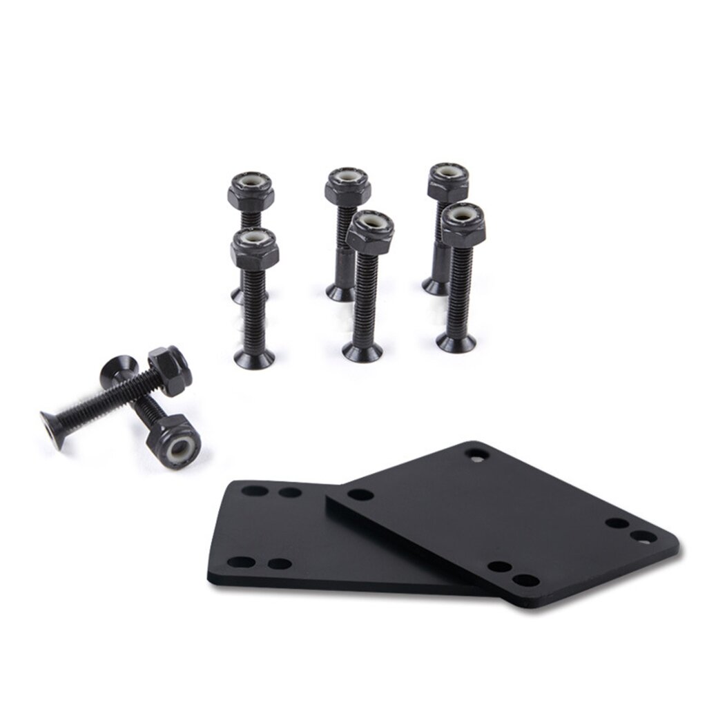 1 комплект из 2 частей, прокладка для скейтборда с набором мостовых гвоздей