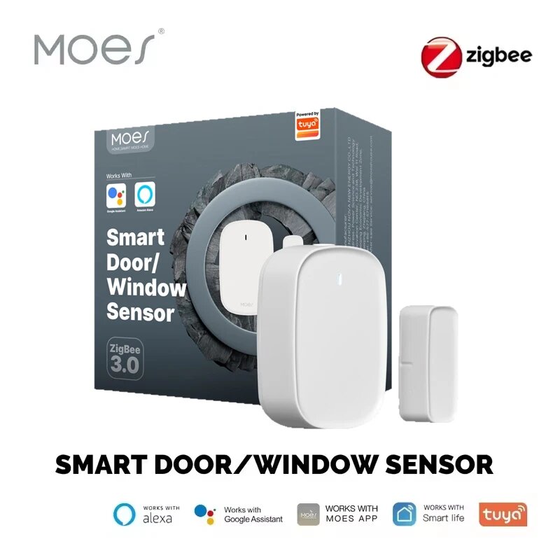MOES ZigBee датчик открытия двери White