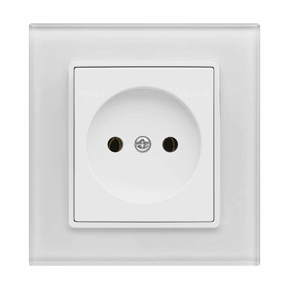 Одинарная розетка Metronex Exclusive White