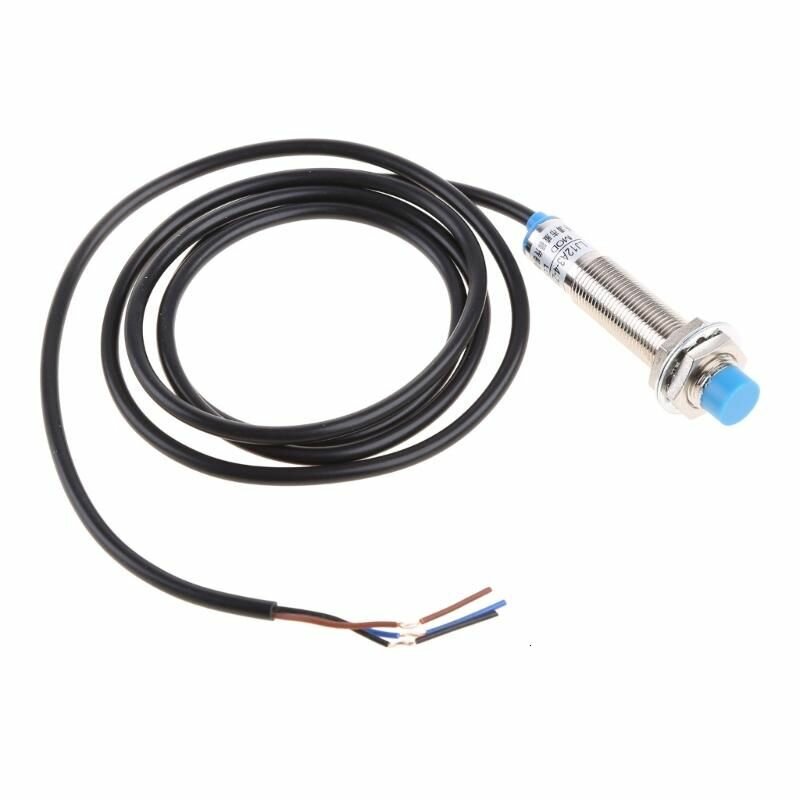 M12 Индуктивный датчик приближения NPN NO 4 мм, Серебро