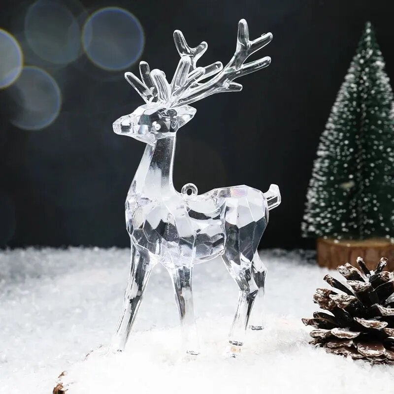 Фигурка декоративная прозрачный, высота 14.2 см