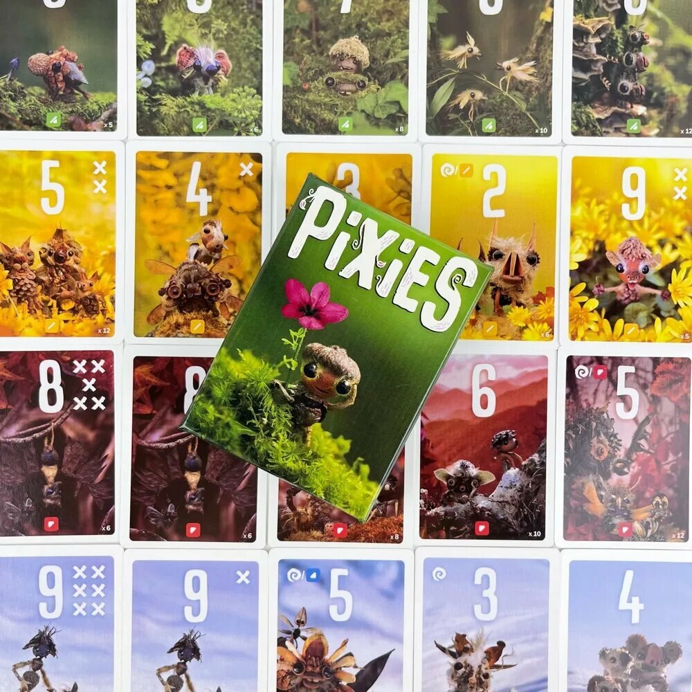 PiXiES Карточная игра Пикси: Веселая семейная вечеринка для 2-5 игроков, 30 минут, Развивает реакцию.