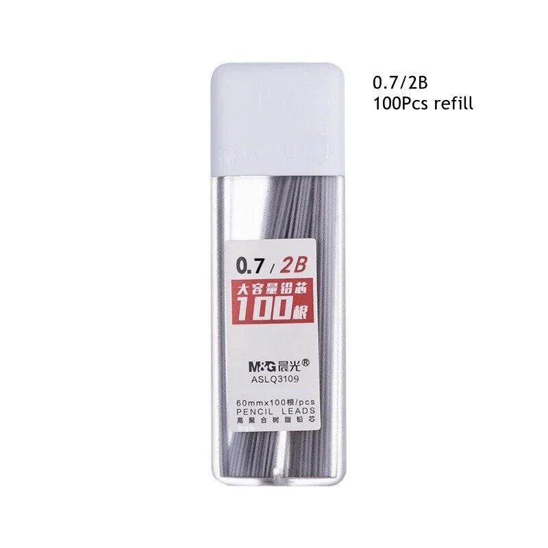 На refills для механических карандашей 0.7/2B, 100 шт
