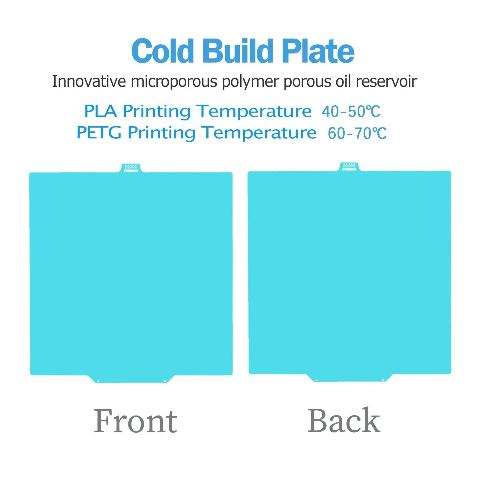 Охлаждающая пластина Glacier Cold Build Plate 280*280 мм для QIDI Q2 Q2 Combo, термостойкая, двусторонняя, для 3D-принтеров