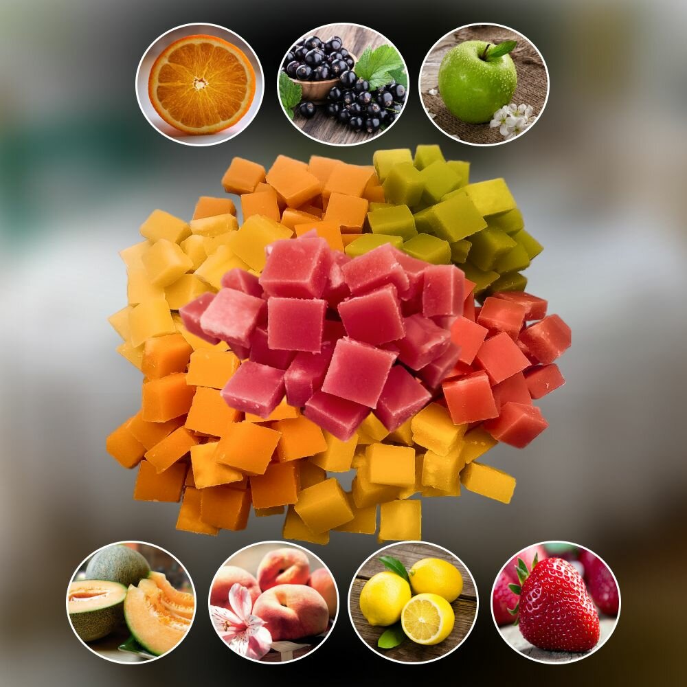 Кусковой сахар фруктовый ягодный 300 гр,7 вкусов