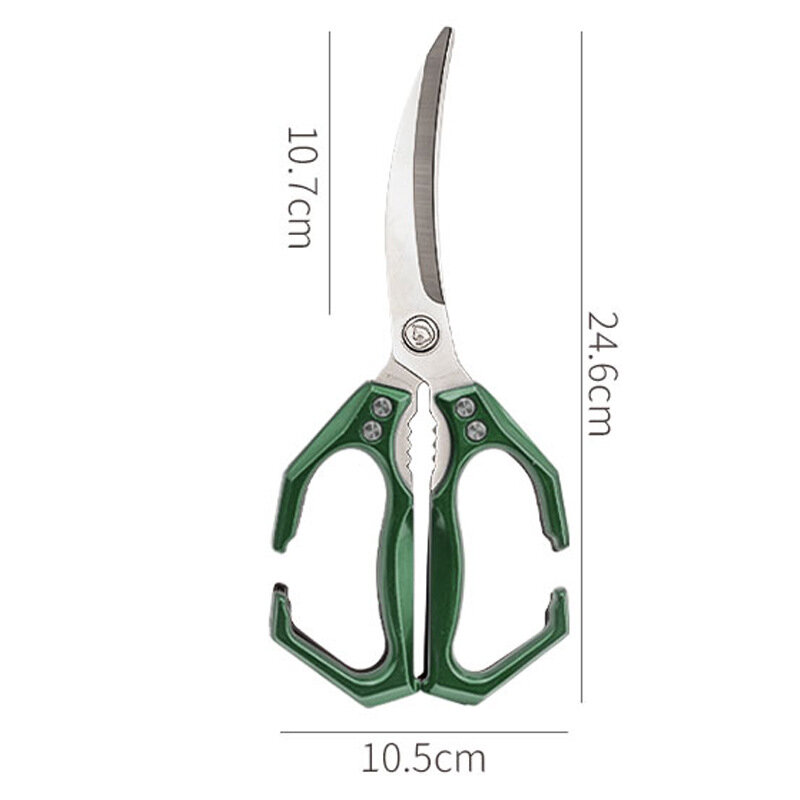 Мощные кухонные ножницы Guanglong, острые и прочные ножницы для куриных костей, нержавеющие ножницы для резки куриных, утиных и гусиных костей, ножницы с большим лезвием