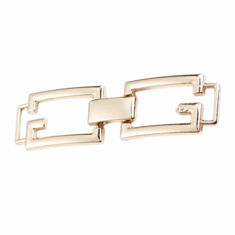 Металлическая пряжка для обуви, цепочка для лоферов, простое крепление, - 002