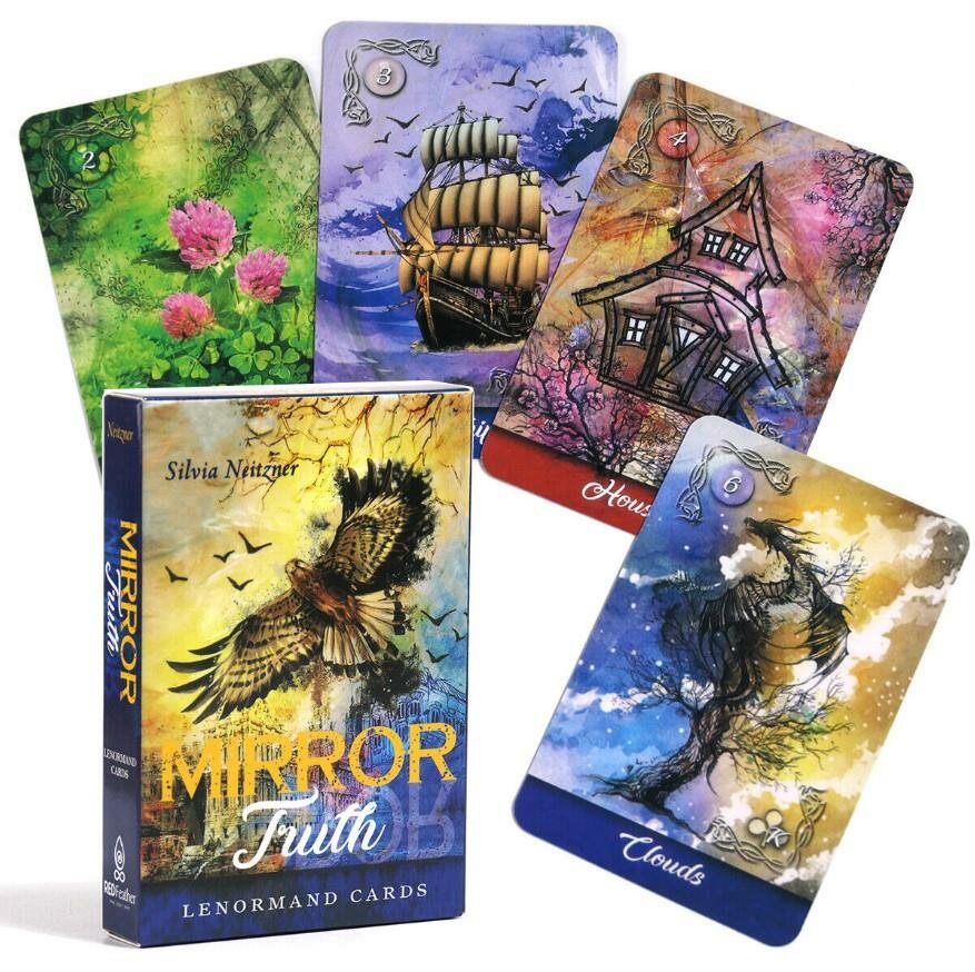 Карты Таро "Mirror Truth Lenormand Cards" Red Feather / Зеркальная Правда Карты Ленорман 65585