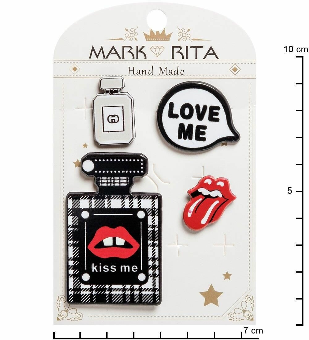 Комплект брошей Mark Rita, янтарь