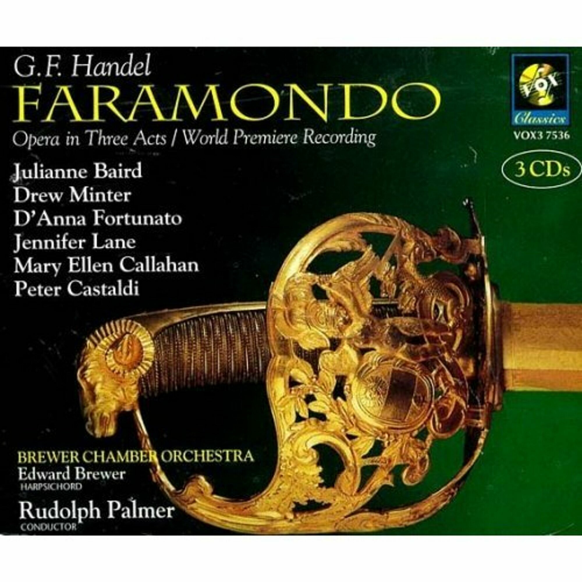 Компакт-диск Georg Friedrich Händel (1685-1759) - Faramondo (3 CD)