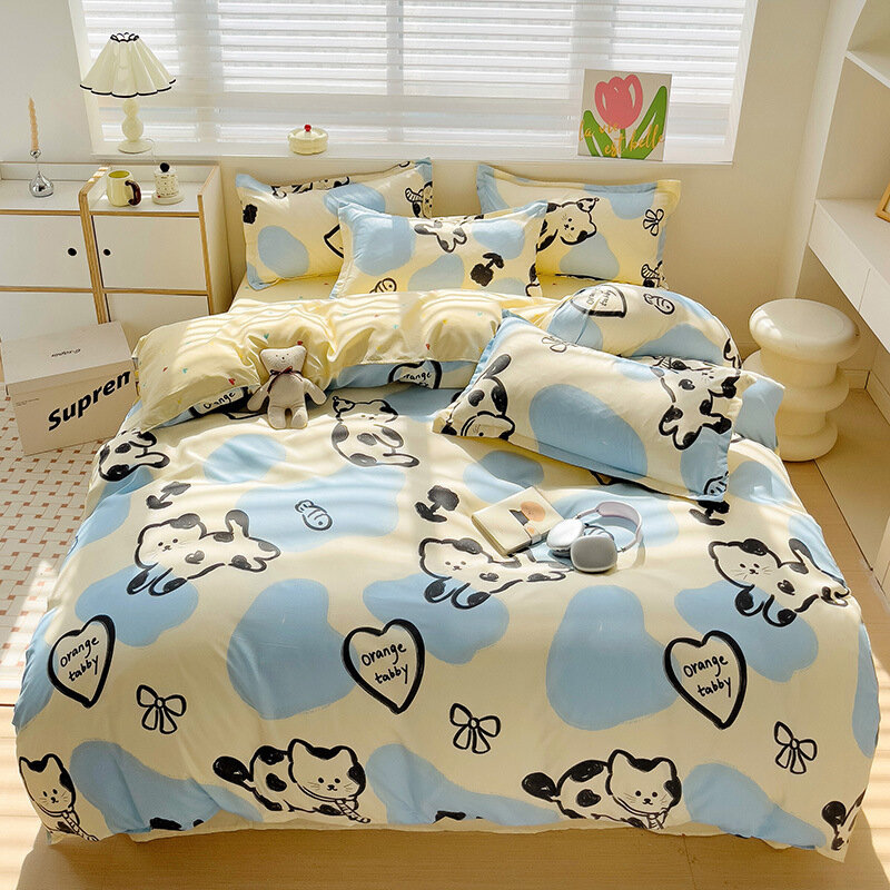 Полный комплект одеяла, одноместный матрас в общежитии, подушка с сердечником, комплект из четырех или шести предметов, утолщенный матрас, двуспальная кровать, комплект из восьми предметов